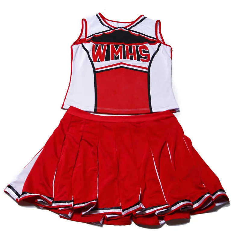 Sexy Set Cheerleader Costume Set Femmes Écolière Cosplay Uniforme Fille