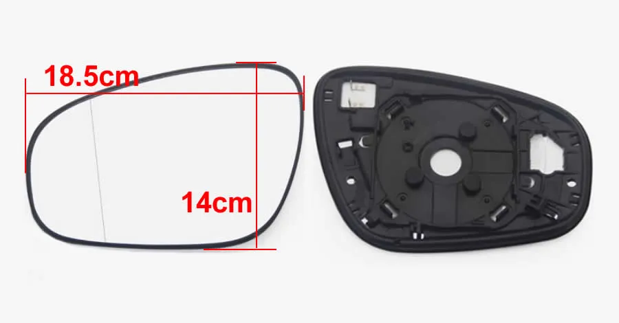 Reflective Glass Lens With Heating For Toyota Crown 2015 2019 Side ...