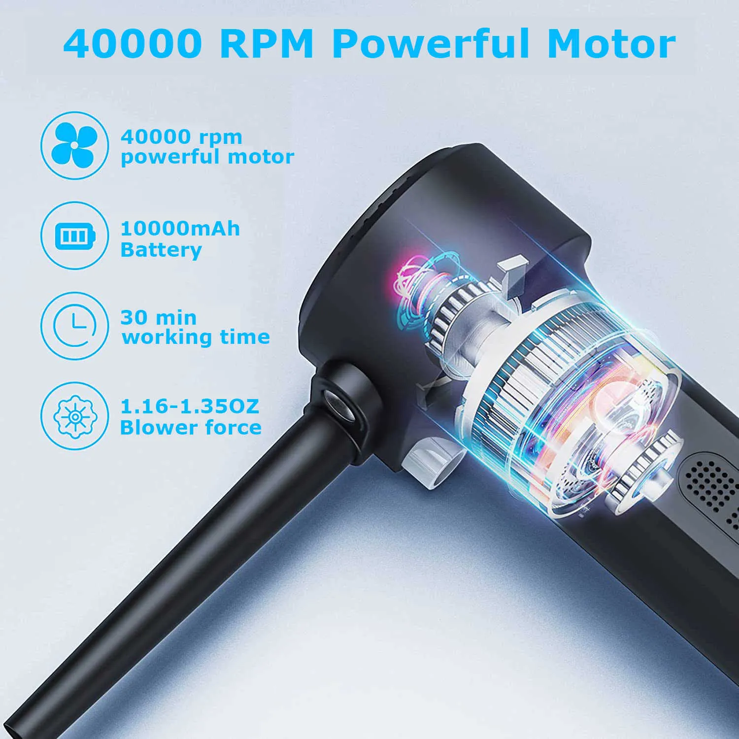VacLife Handheld Vacuum Cleaner Wireless USB Electric Air Duster For ...