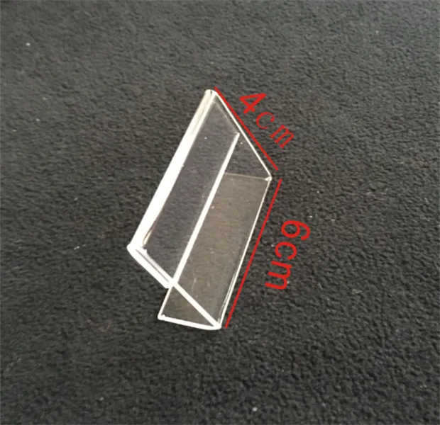 Acrylic Sign Holder T1.3mm Clear Plastic Table Card Stands Price Tag ...
