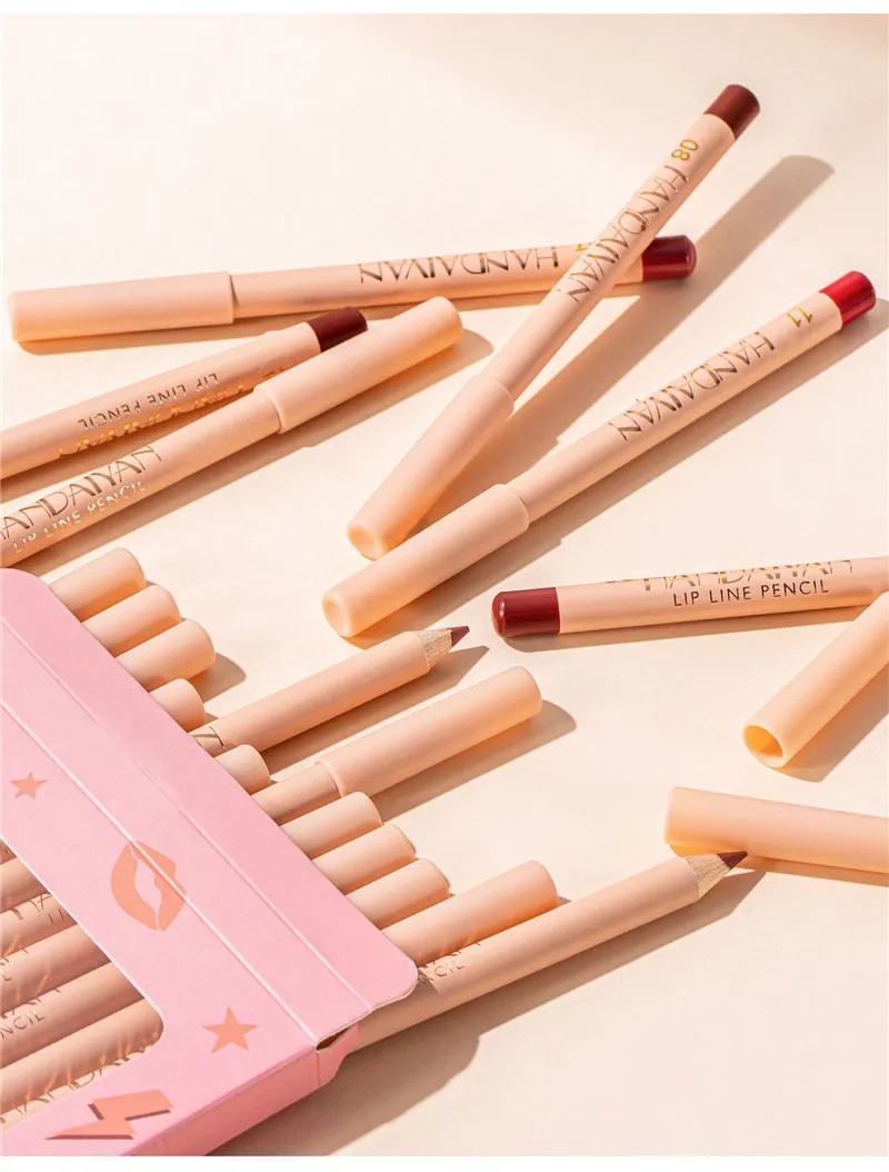 DHgate.com:HANDAIYAN 12 Colors Waterproof Lip Liner & Lipstick Set ...