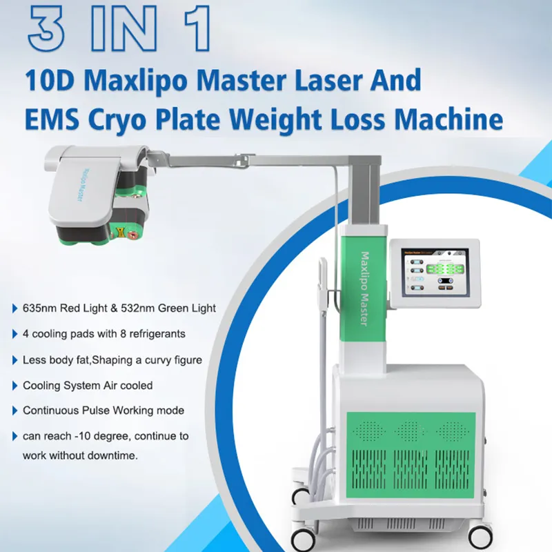 10D Lipo Laser Shoulder Machine With 3 In 1 Fat Dissolver, EMS Increase ...