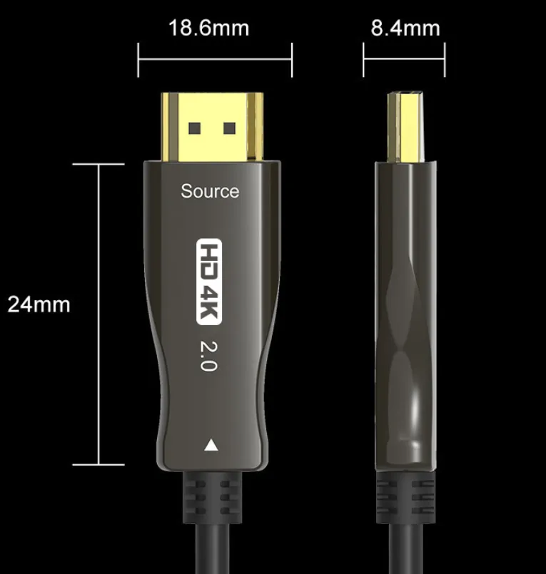DHgate.com:4K 60Hz HDMI Optical Fiber Cable - Ultra High Speed 18Gbps ...