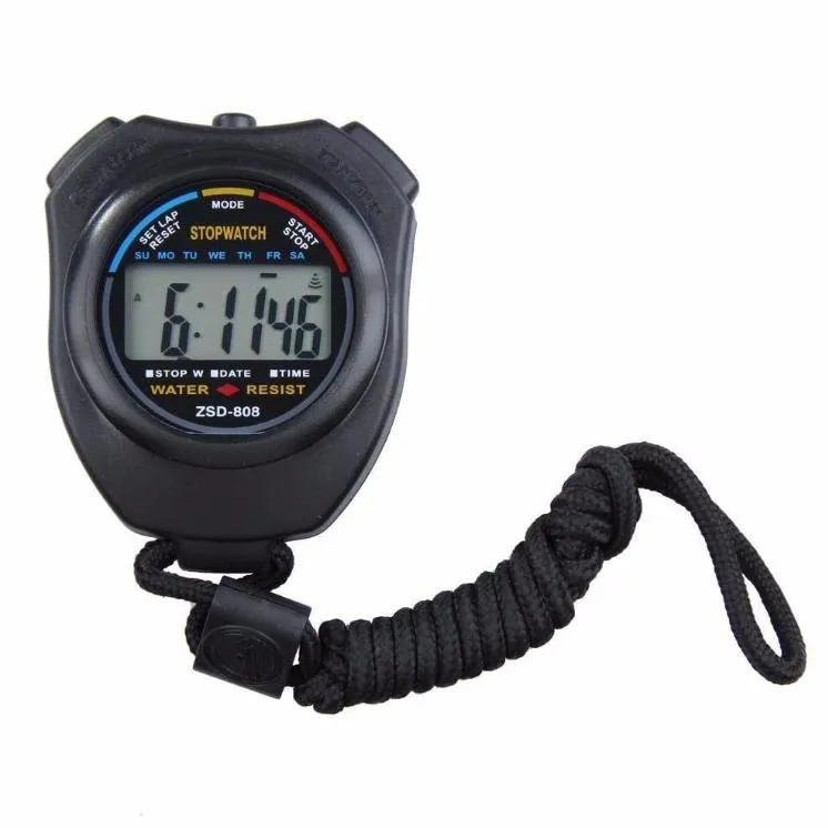 Digital Sports Stopwatch Timers Handheld Stopwatch Timer Clock With ...