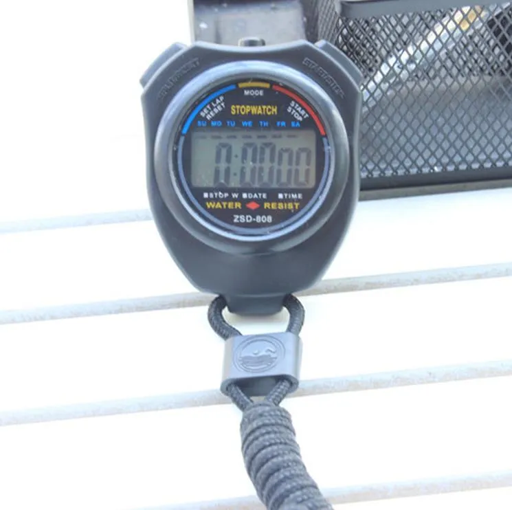 Digital Sports Stopwatch Timers Handheld Stopwatch Timer Clock With ...