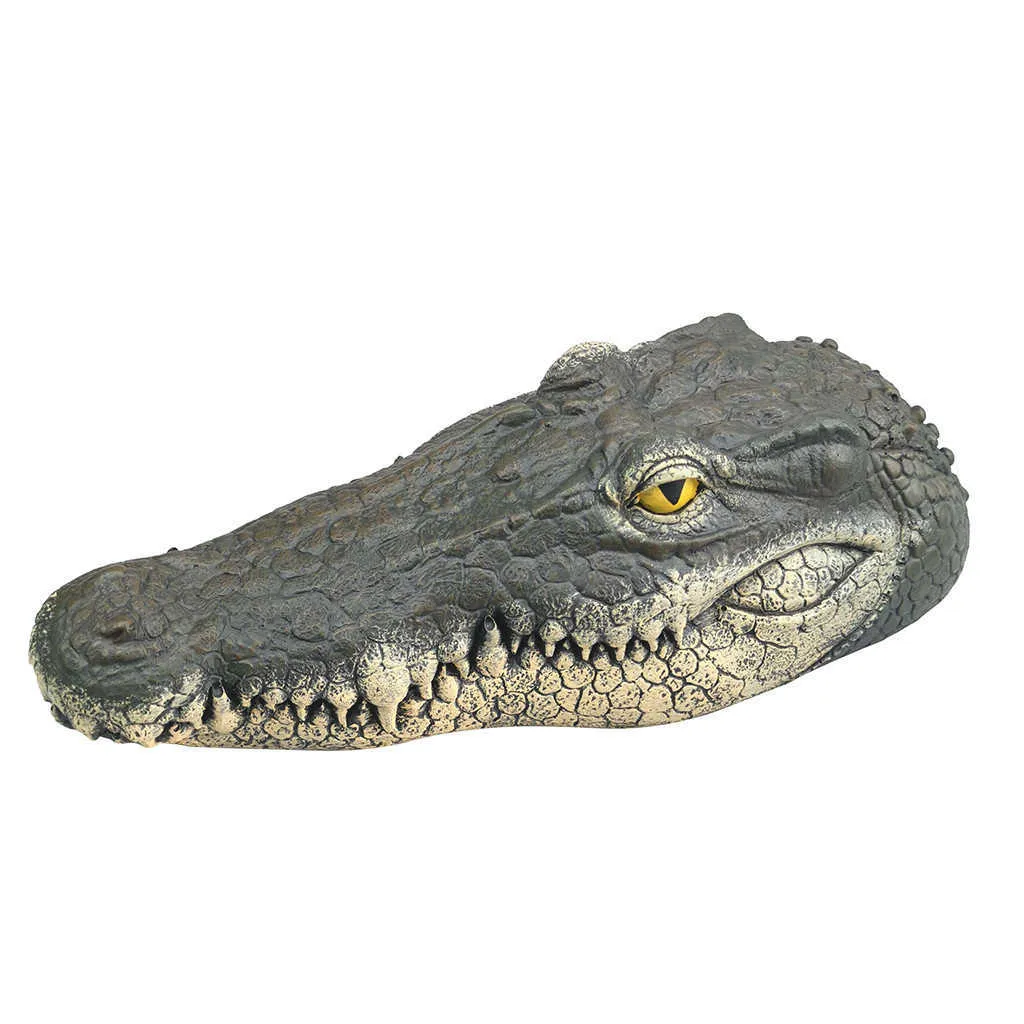 Realistic Alligator Head Water Decoy Floating Crocodile For Pond, Pool ...