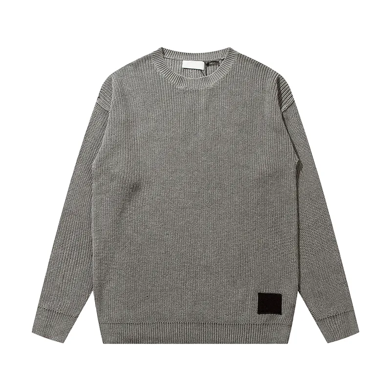 DHgate.com:Mens Solid Color Patch Embroidered Pullover Sweater, Casual ...