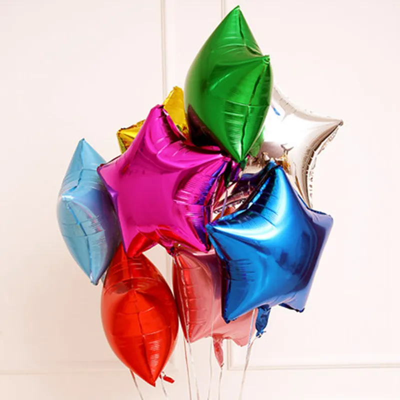 DHgate.com:50pcs Star Foil Balloons 18 Inch, Helium Balloons for 2024 ...