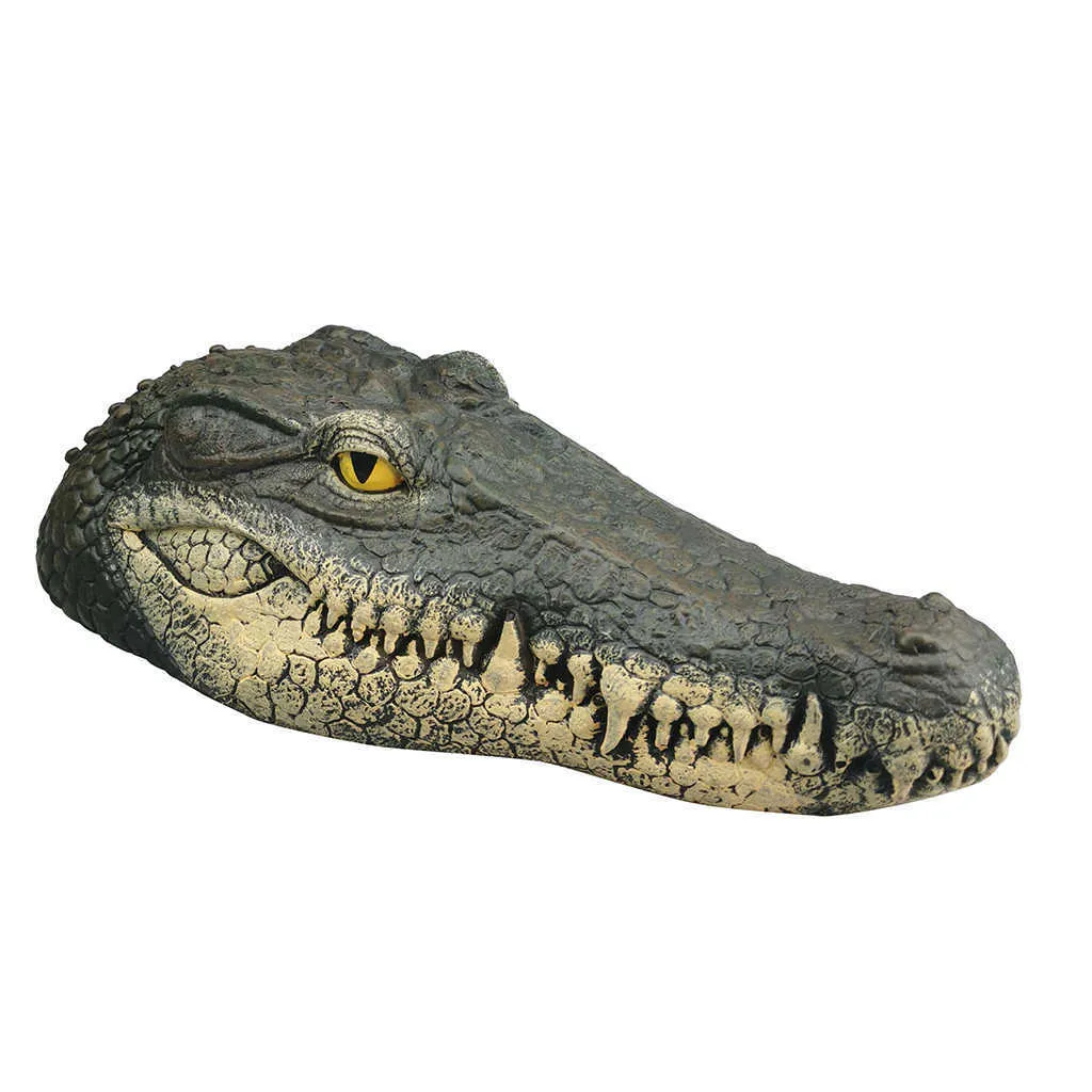 Realistic Alligator Head Water Decoy Floating Crocodile For Pond, Pool ...