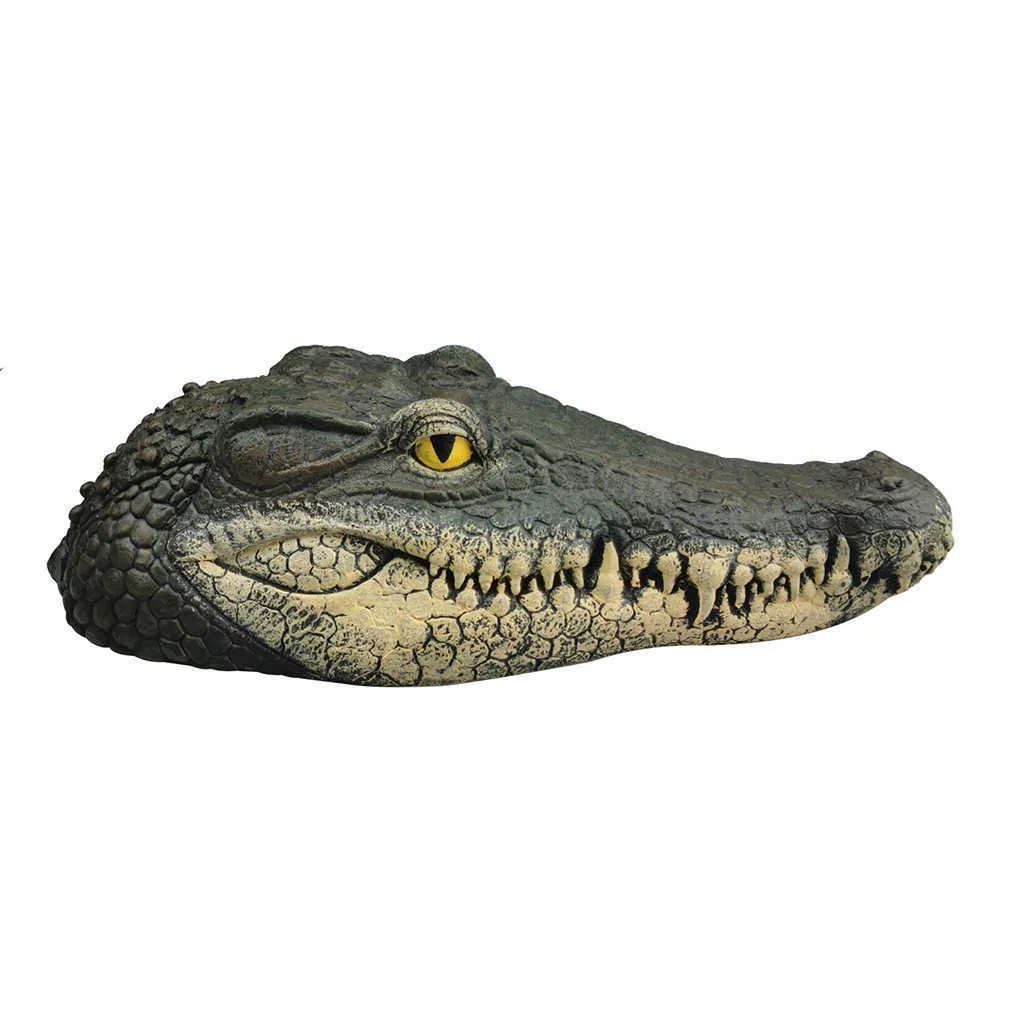 Realistic Alligator Head Water Decoy Floating Crocodile For Pond, Pool ...
