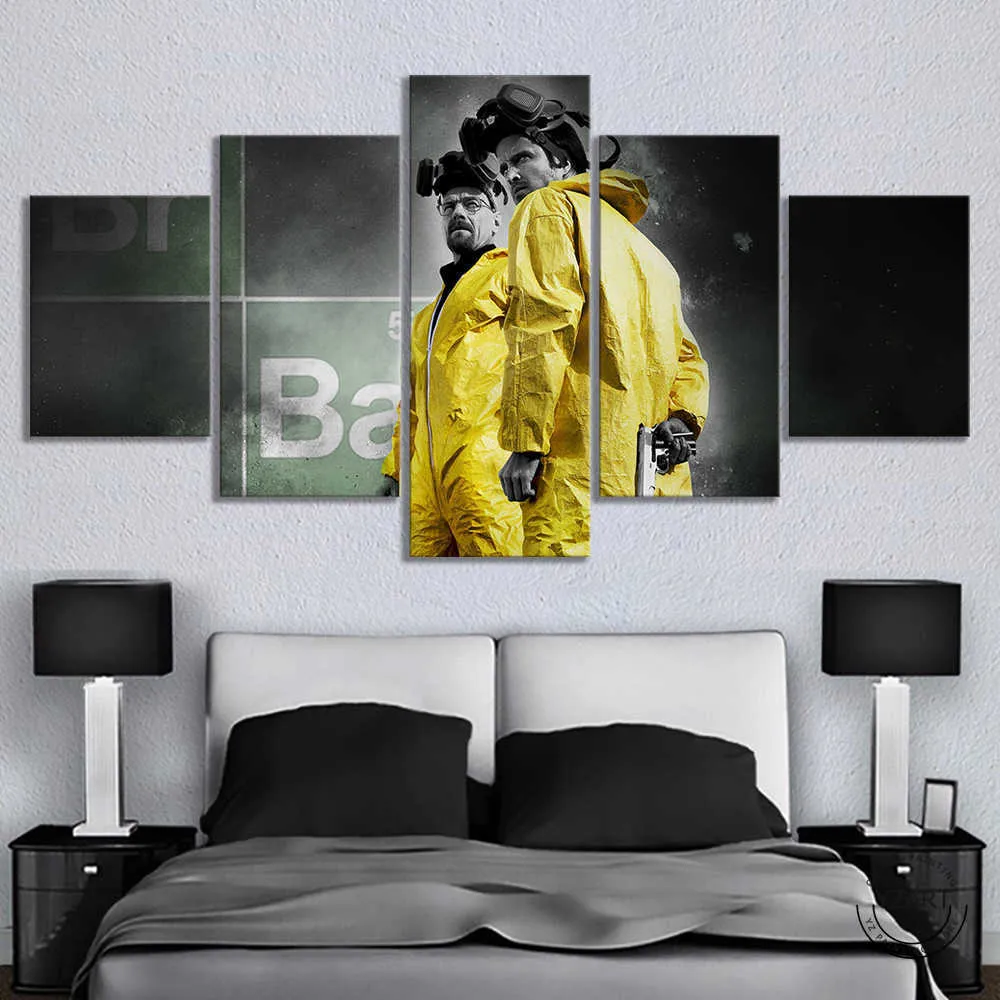 Breaking Bad Season 3 Canvas Art - 5 Panel Movie Poster Wall Decor ...