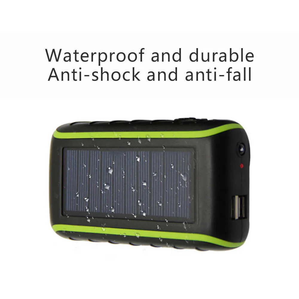 DHgate.com:6000/8000mAh Solar Power Bank with Hand Crank Dynamo, Double ...