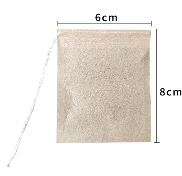 DHgate.com:Disposable Single-Drawstring Tea Bags | 60x80mm Wood Pulp ...