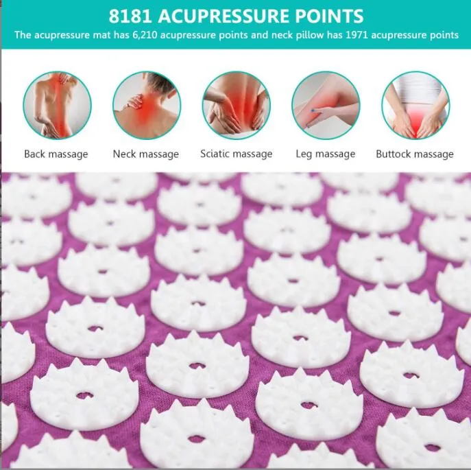 DHgate.com:Acupressure Massage Mat and Pillow Set with Spike Relaxation ...