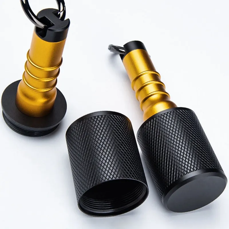 Portable Herb Grinder Stash Jar - Aluminum Alloy Spice Miller, Airtight ...