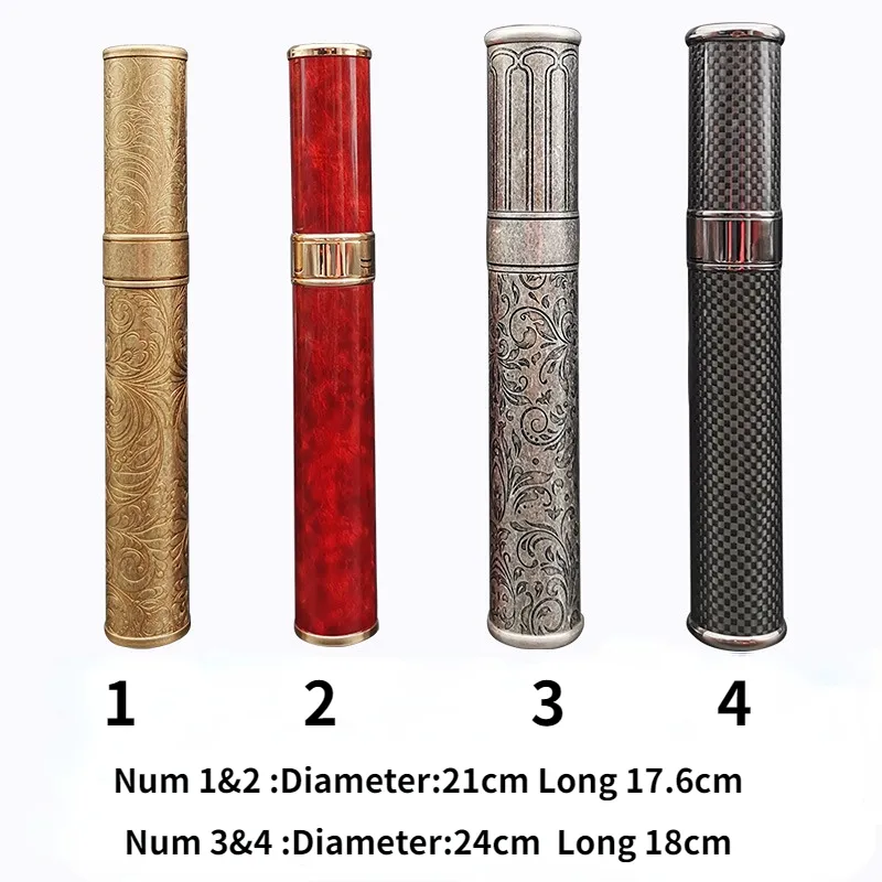 Portable Copper Cigar Tube Holder: Moisturizing Travel Case For Cigars ...