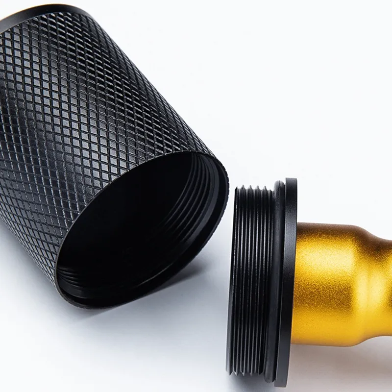 Portable Herb Grinder Stash Jar - Aluminum Alloy Spice Miller, Airtight ...