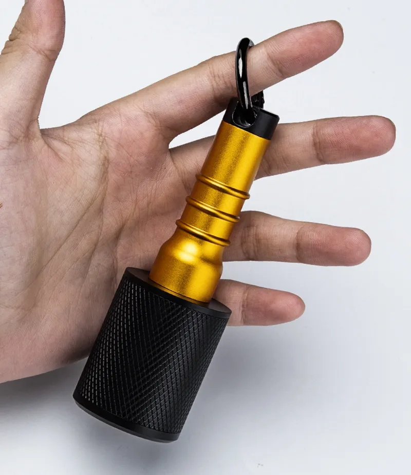 Portable Herb Grinder Stash Jar - Aluminum Alloy Spice Miller, Airtight ...