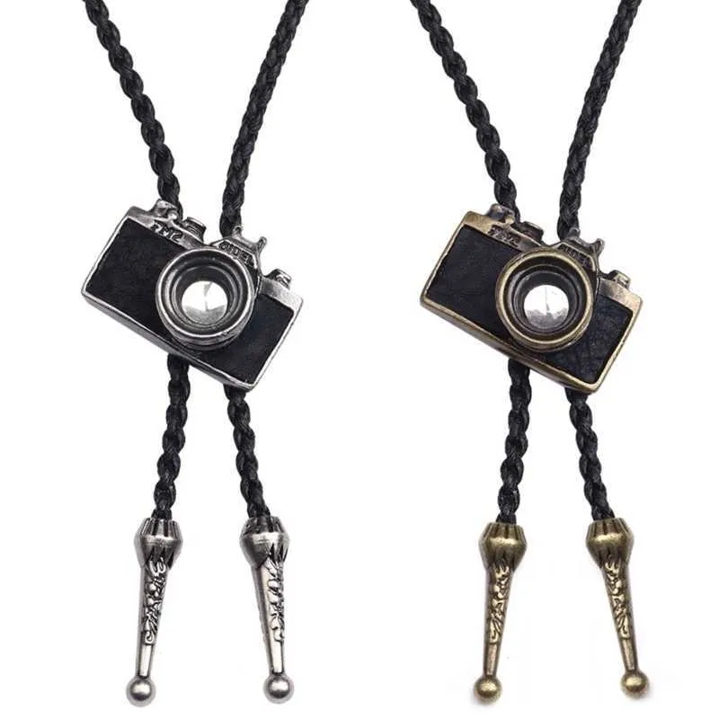 DHgate.com:Vintage Leather Bolo Tie Camera Necklace for Western Cowboy ...