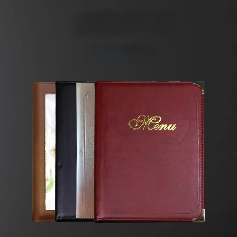 DHgate.com:Leather Hotel Restaurant Recipe Book Loose-leaf Cover Menu ...