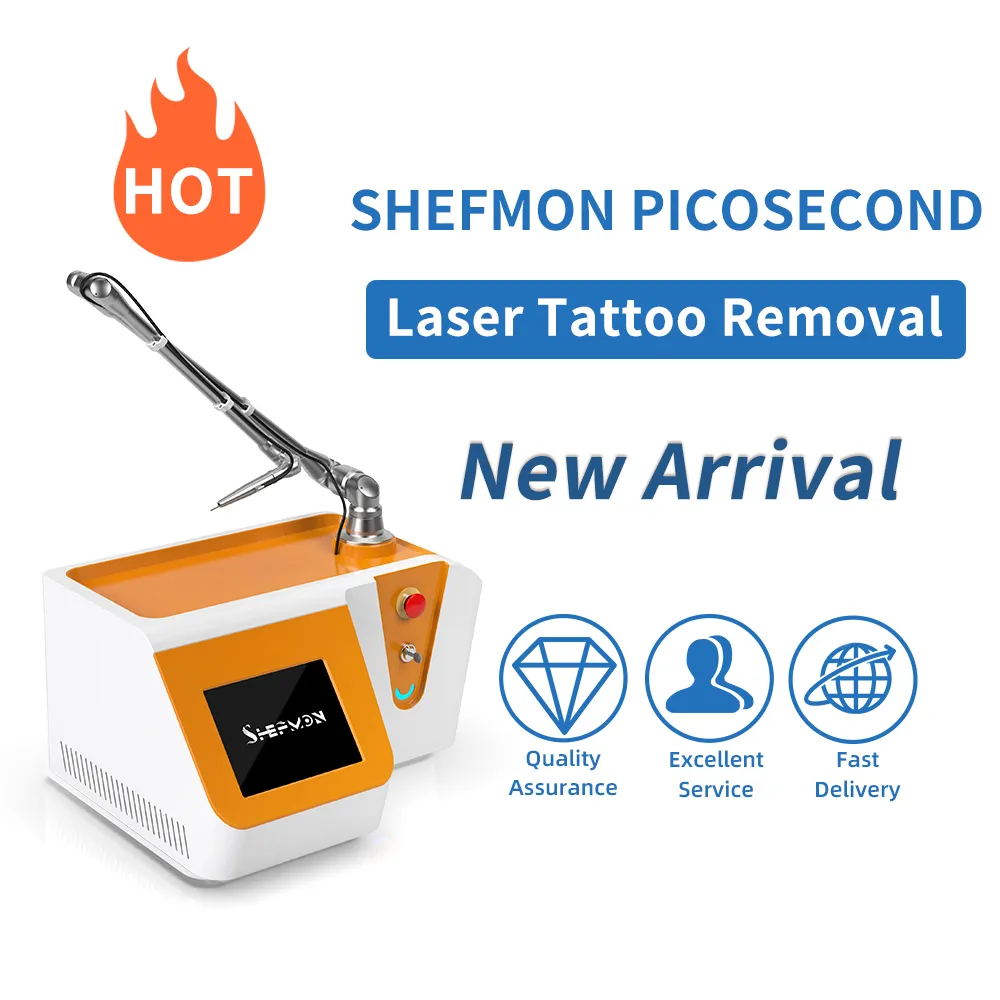 Portable Pico Laser Tattoo Removal Machine - Q Switched 755nm 1064nm ...
