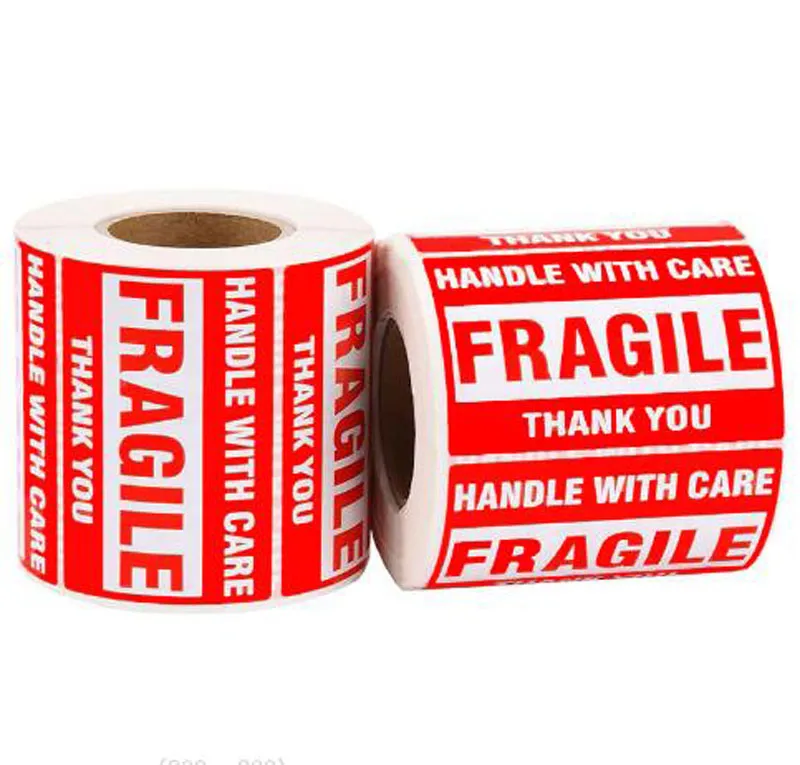 Wholesale 3x2 Inch Fragile Handle With Care Stickers Waterproof Big ...