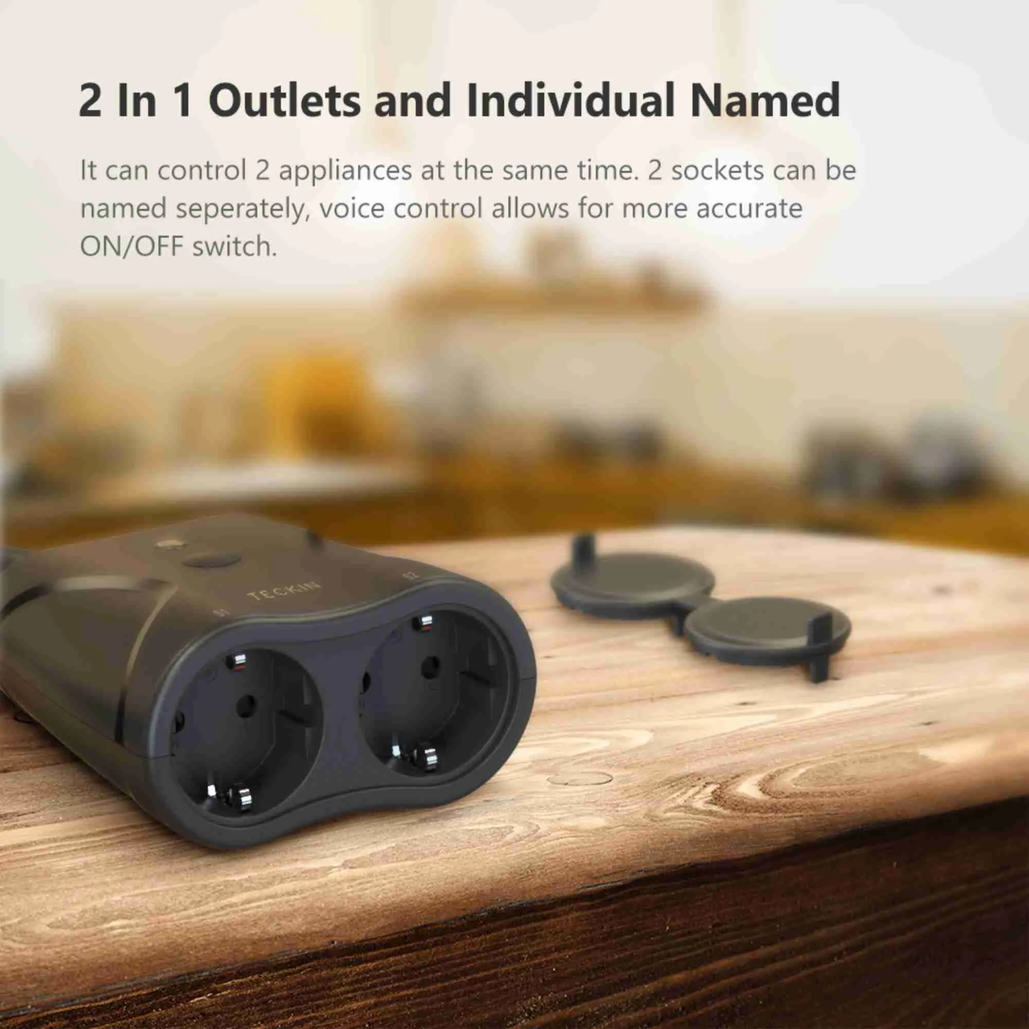 Powrui Outdoor Smart Plug Teckin IP44 Waterproof Outdoor WiFi Smart ...