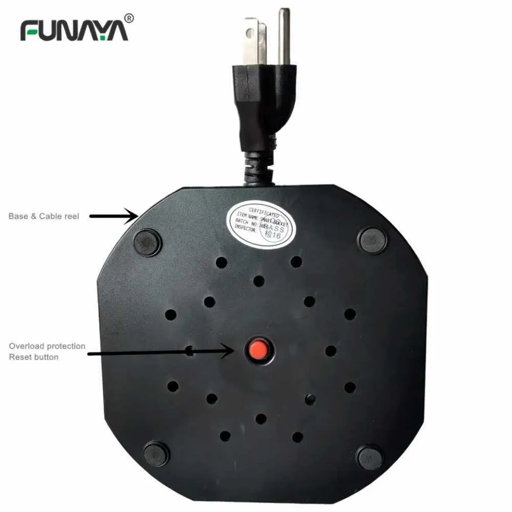 Powrui Smart Power Strip Tower Table Sockets Smart 2 4 Usb Type C UK/US ...