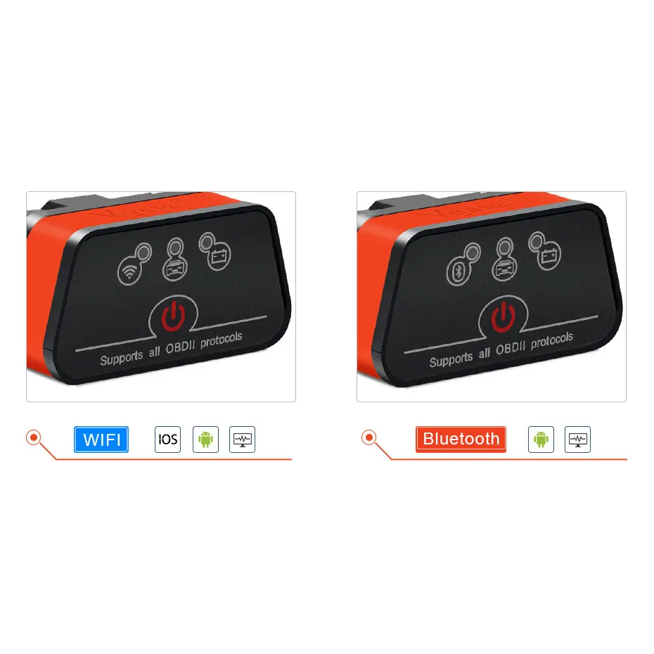 Vgate ICar2 OBD2 Bluetooth Scanner ELM327 V2.2 Universal OBD 2 Wifi ...
