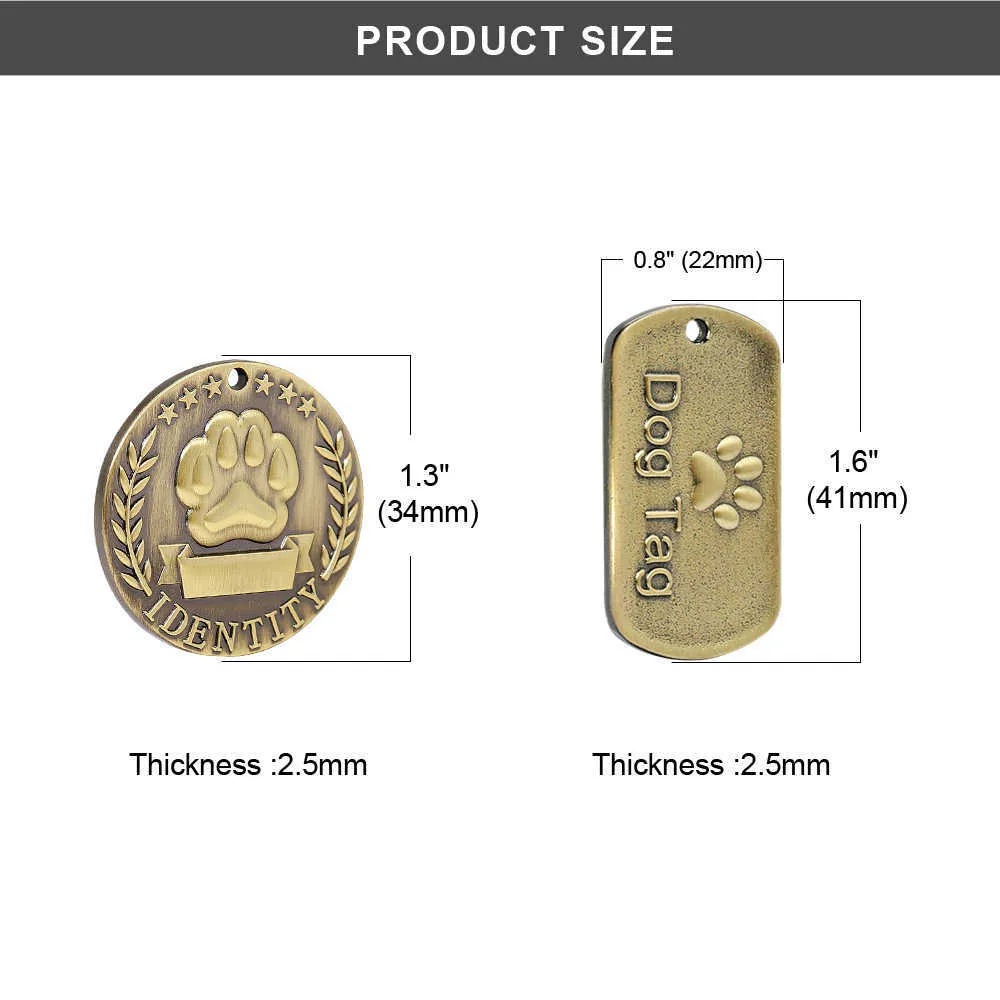 DHgate.com:Stainless Steel Pet ID Tag for Dogs and Cats, Personalized ...
