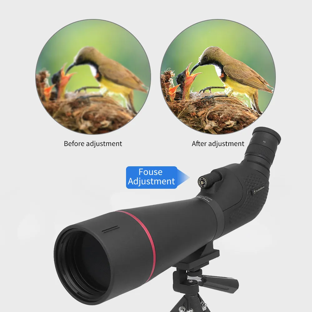 High Power Monocular Visionking 20 60x80 Spotting Scope Telescope Bak4 ...