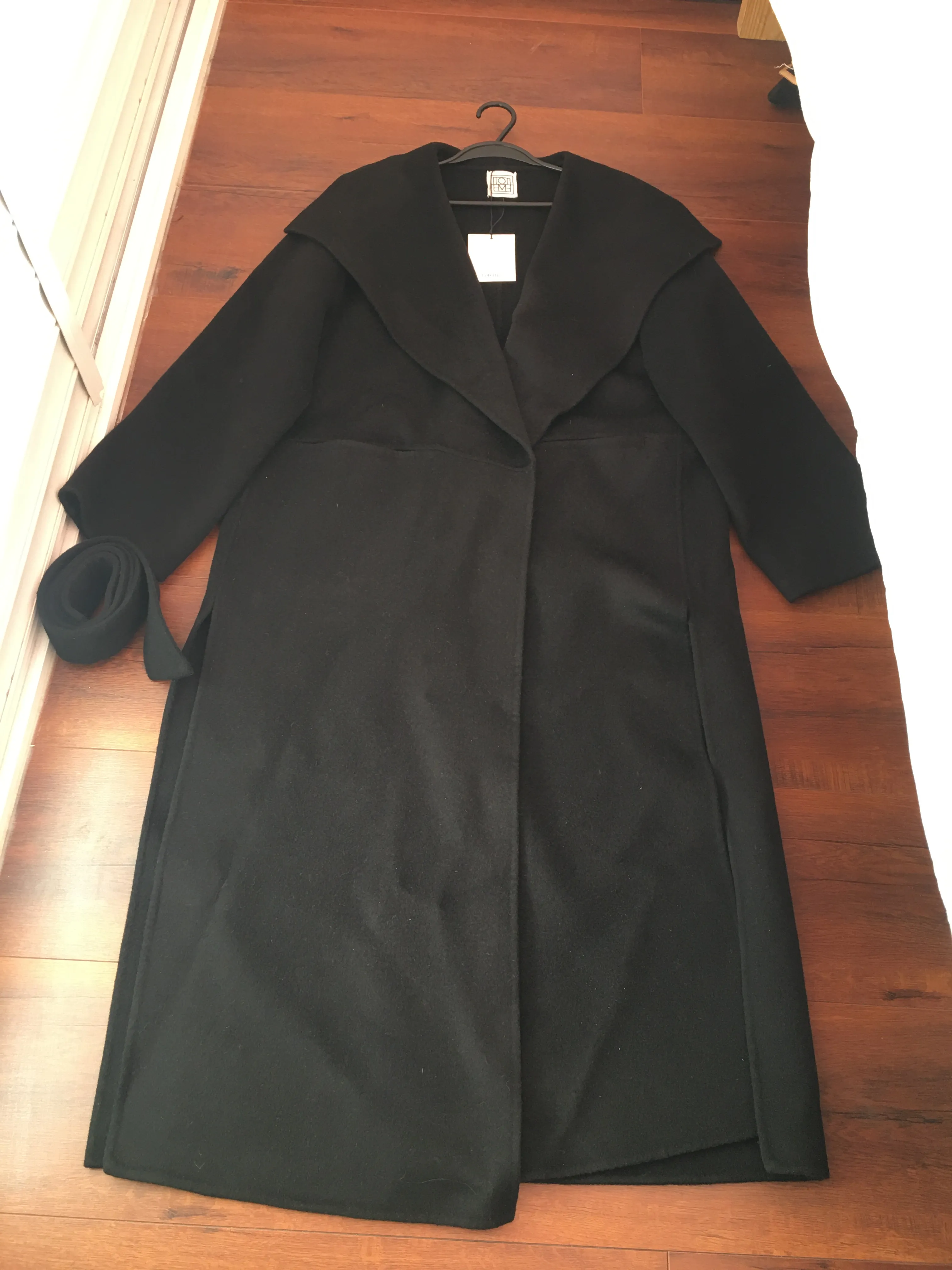 DHgate.com:Toteme Womens Wool Cashmere Coat, Long Side-Slit Overcoat ...