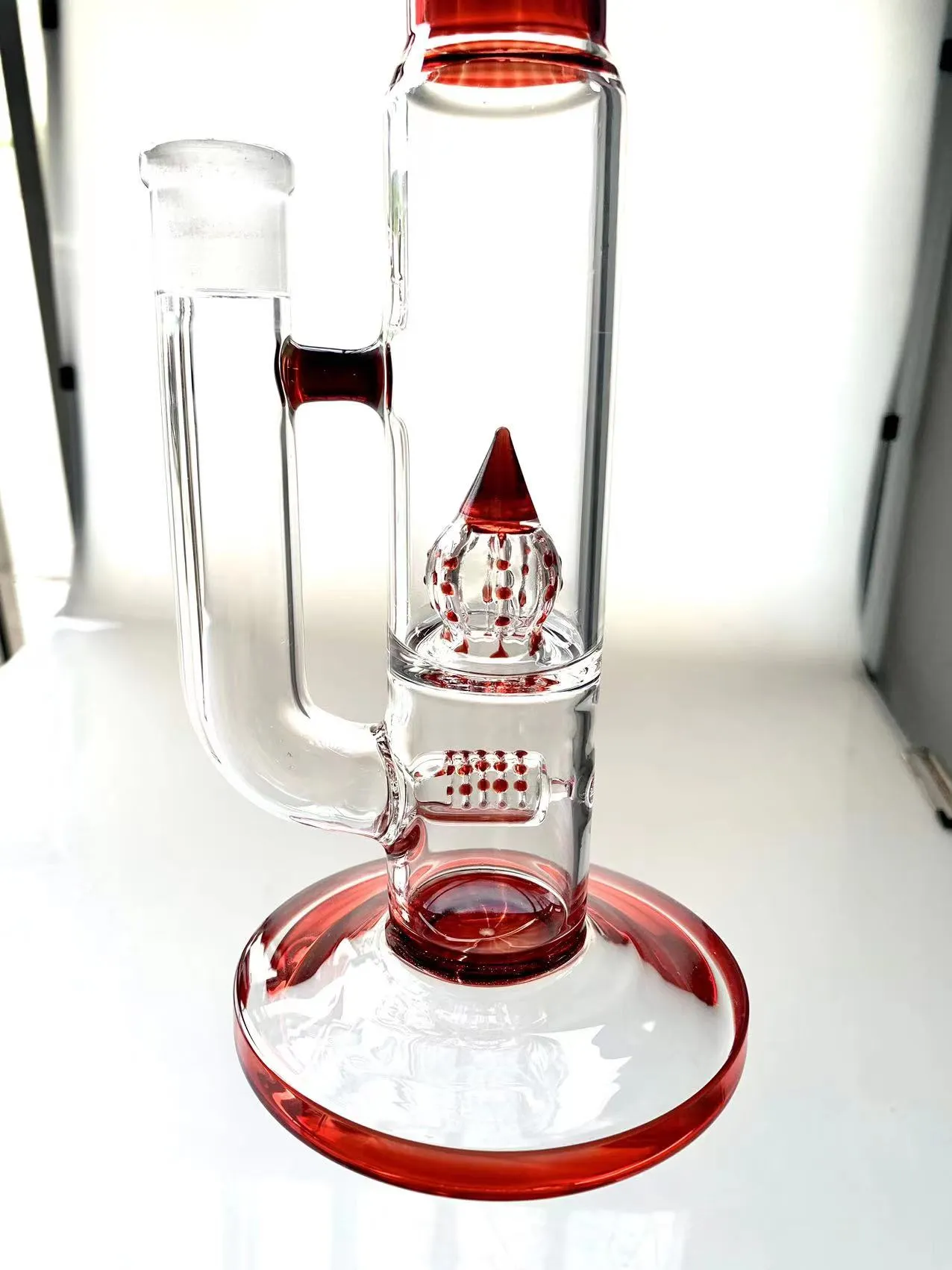 Wholesale Custom Borosilicate Glass Vortex Honeycomb Bong With Gravity ...