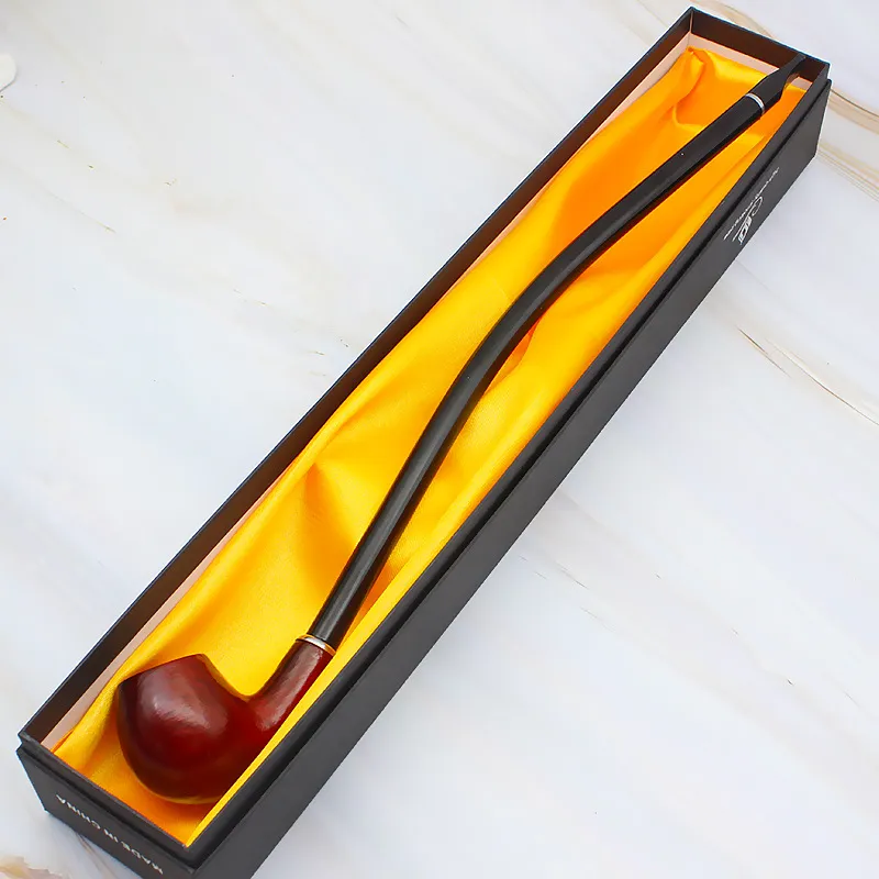 Smoking Pipes Long Pole Solid Wood Pipe Length 41cm Extra Long Pole ...