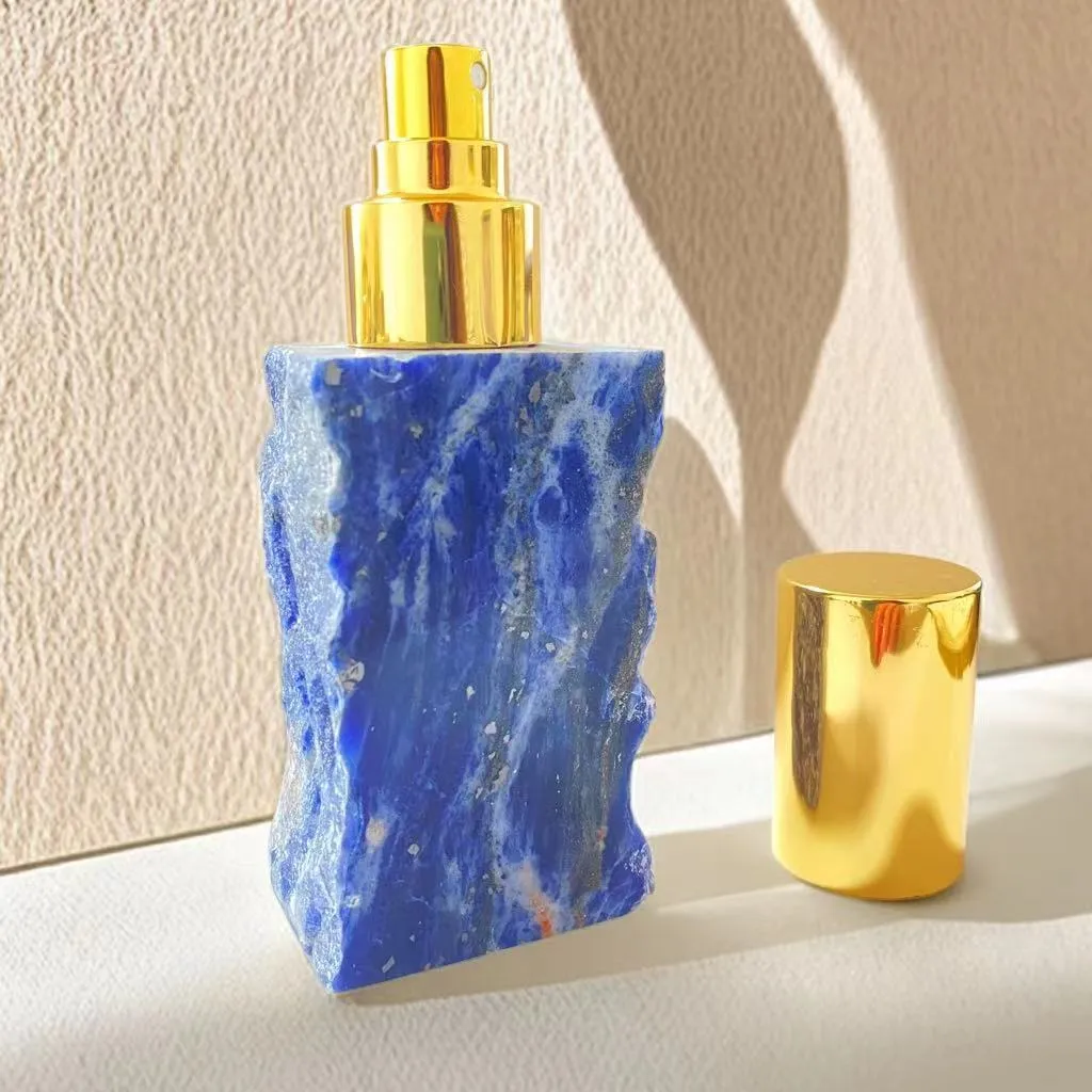 DHgate.com:Crystal Perfume Bottle - Raw Rose Quartz & Turquoise, Empty ...