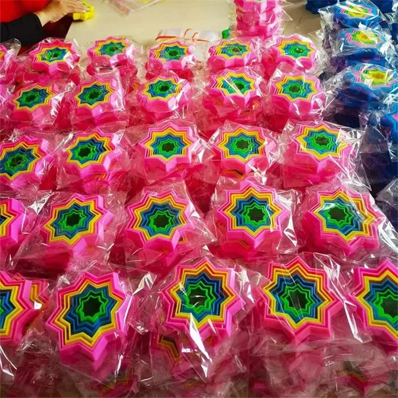 3D Magic Octagonal Star Rotating Toys Christmas Birthday Kids Gifts ...