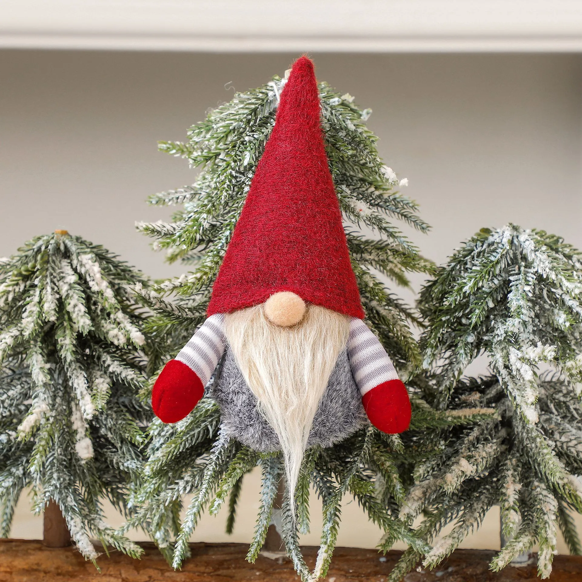 Christmas Handmade Swedish Gnome Plush Toy Scandinavian Tomte Elf Table ...