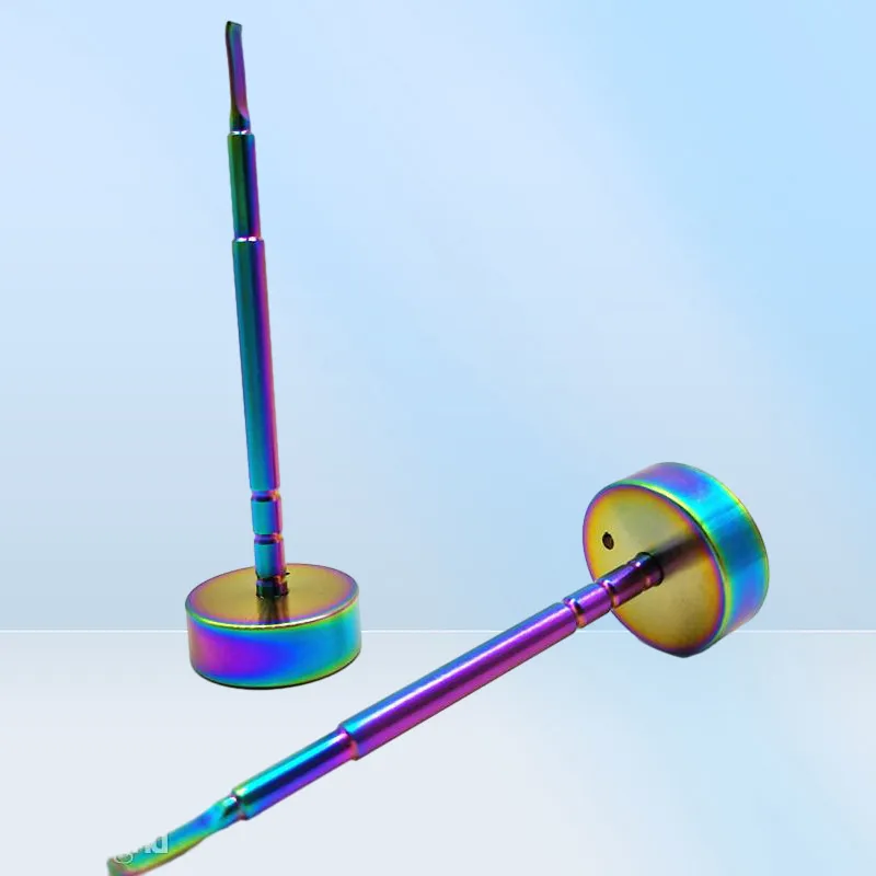 GR2 Titanium Carb Cap Set - Flat Tip Dabber, 14/18mm Nail, Silicone Jar ...