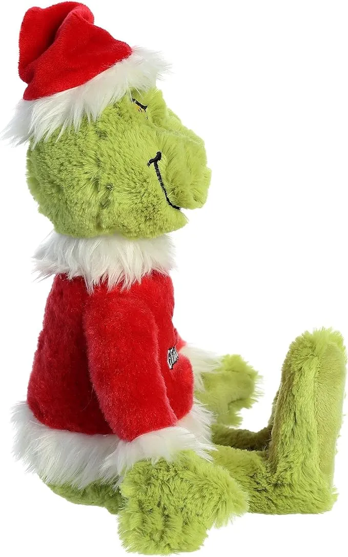 Christmas Grinch Stuffed Plush Toys Animal Green Monster Fur 16 Inches ...