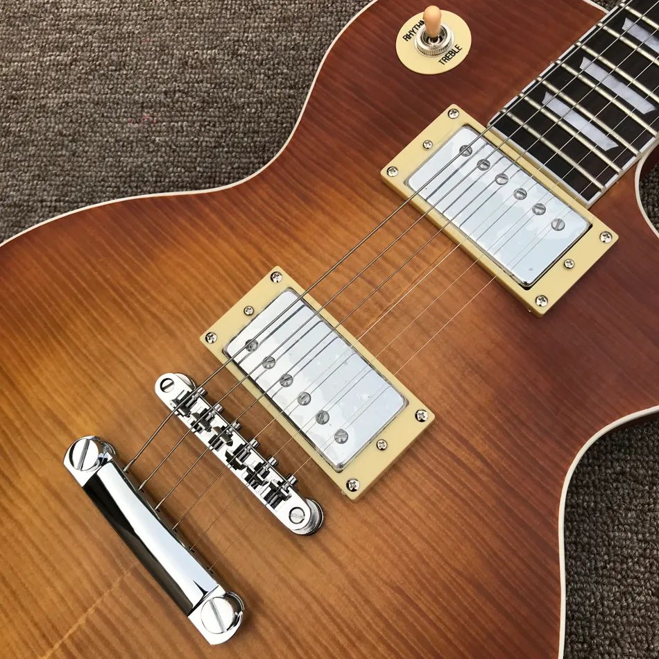 Custom Shop, Made In China, High Quality Electric Guitar, Tobacco Burst ...