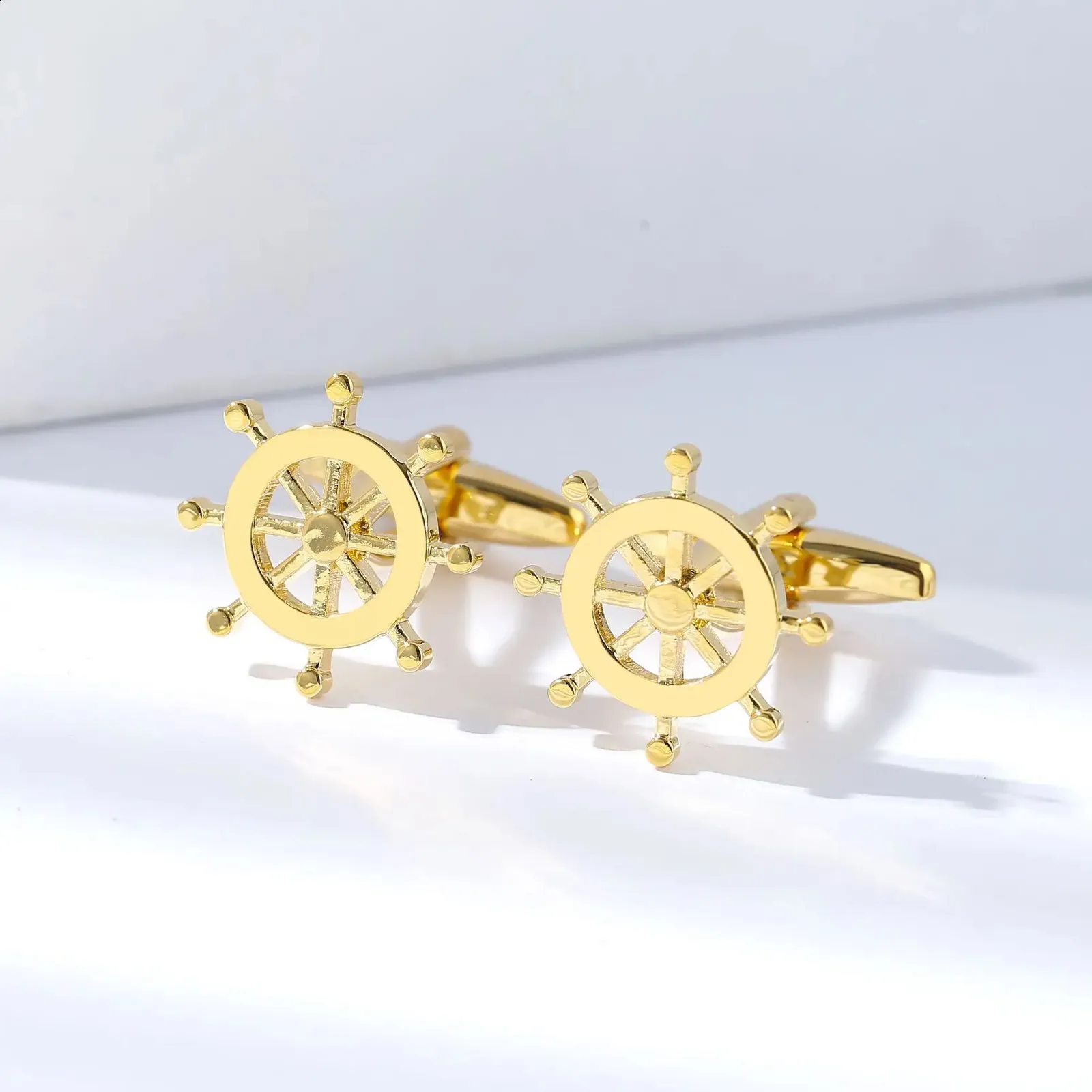 DHgate.com:High-End Anchor Rudder Cufflinks: Sophisticated Navy Style ...