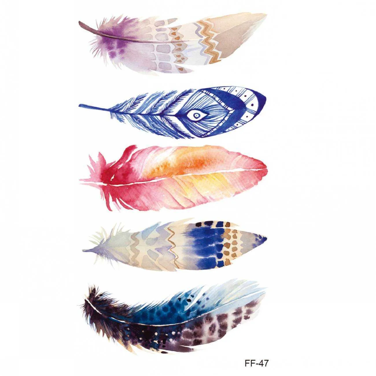 Waterproof Panda Wind Chimes Temporary Needle Tattoos Sticker With Lace ...