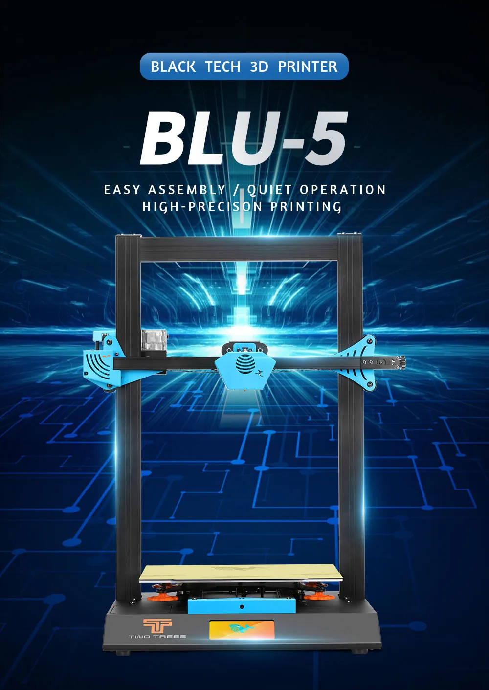 3d Animation DIY Printer Twotrees Blu 5 Bluer Plus 3D Printer Kit I3 ...