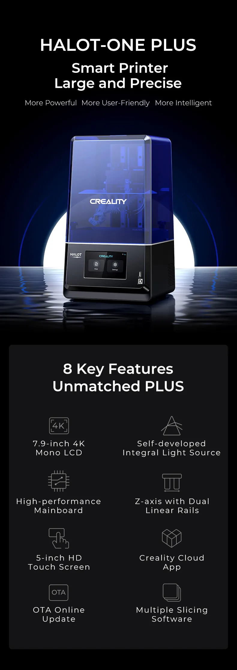 Creality Resin Creality Resin Printer HALOT ONE PLUS CL 79 7.9 Inch 5 ...