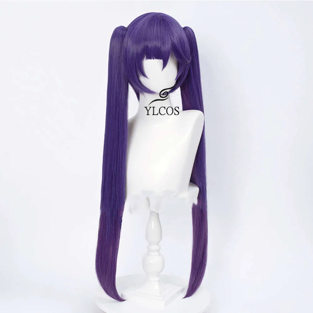 Genshin Impact Mona Cosplay Lilac Catsuit With 80cm Wig Unisex ...