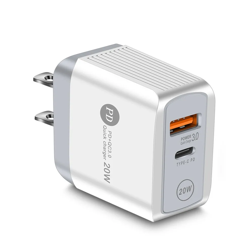 18W USB C Charger 20W PD Charger Quick Charge Power Adapter Compact EU ...