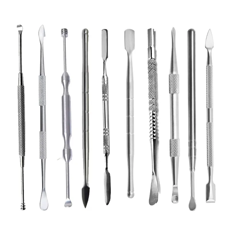 Stainless Steel Dab Tools Kit Wax Dabbers, Wand, Scoop, Pick, Spatula ...