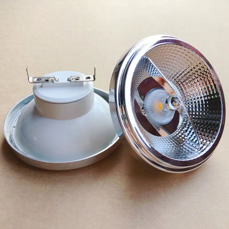15W Dimmable AR111 LED Spotlight - ES111, QR111, G53, GU10 Base - COB ...