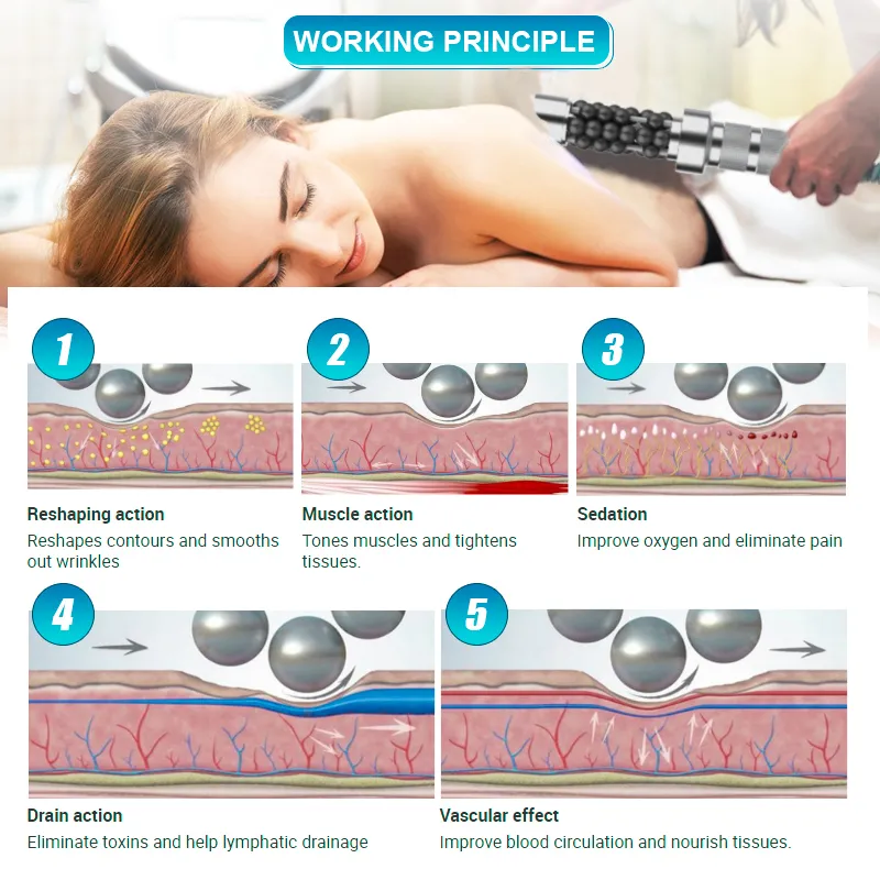 High Quality 9D Extractor Vacuum Roller Massage Machine For Body ...