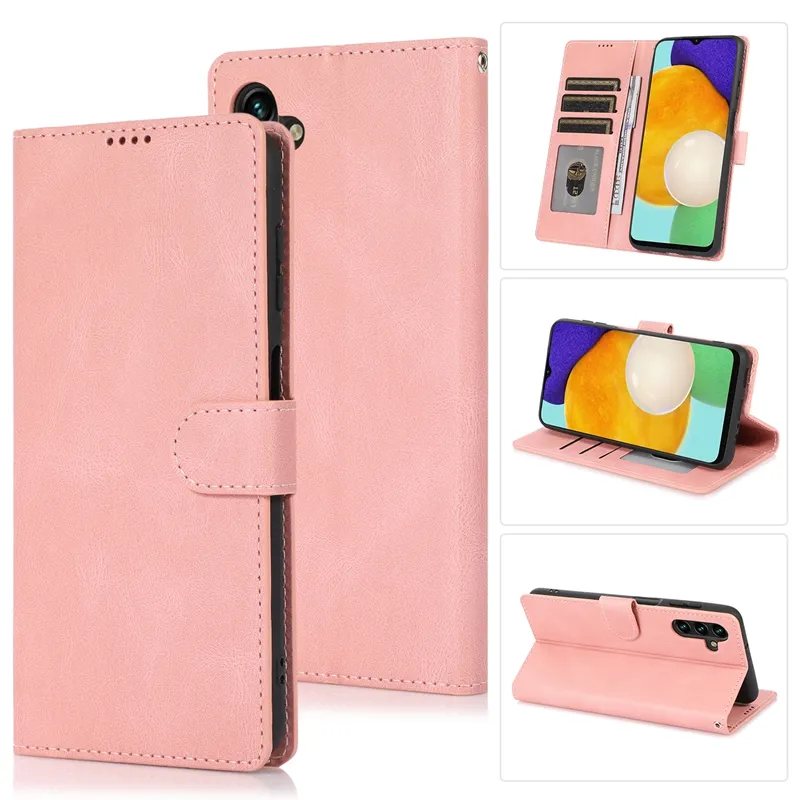 Vintage Leather phone case and wallet with Magnetic Flip Holder for ...